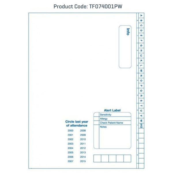 A4 Standard Medical Files - TF074001-PW